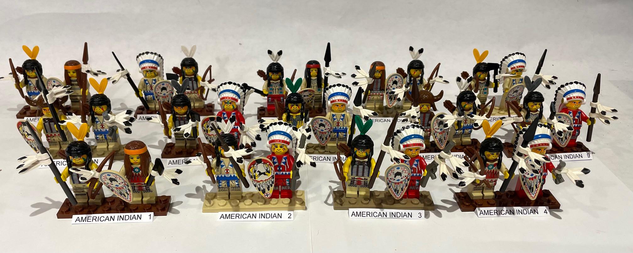 LEGO American Indian Mini-figures - Etsy