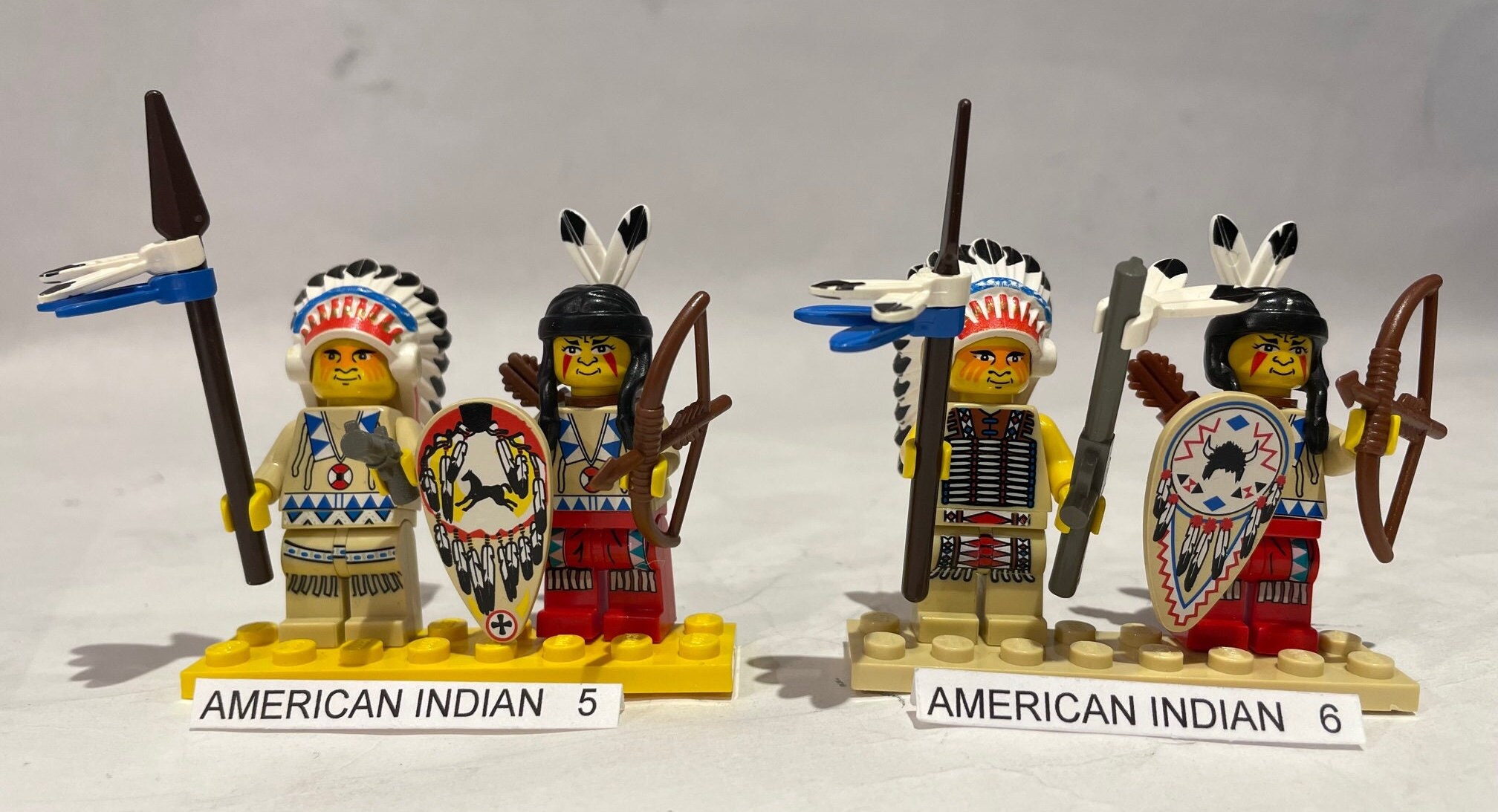 LEGO American Indian Mini-figures rev. 1/1/24 - Etsy