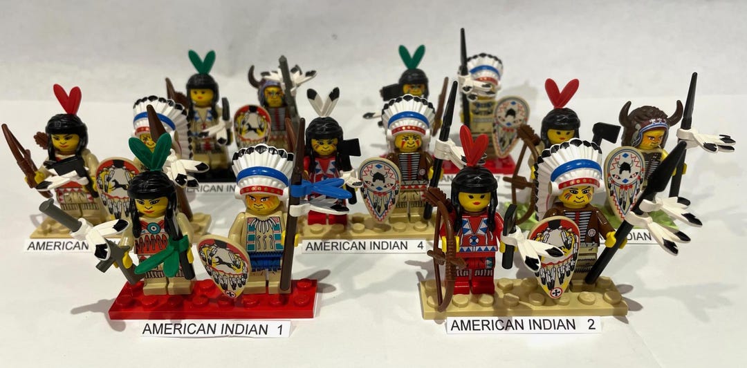 LEGO American Indian Mini-figures Updated (rev. 04/24/25) - Etsy