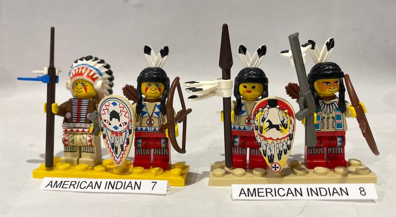LEGO American Indian Mini-figures rev. 1/1/24 - Etsy