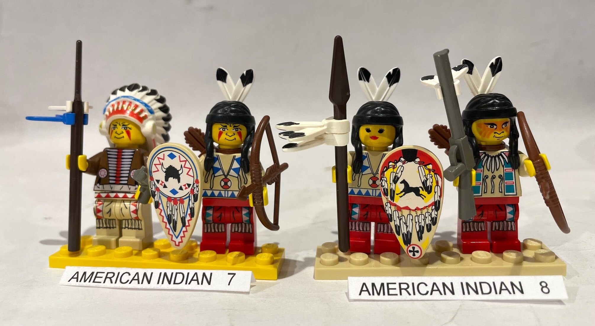 LEGO American Indian Mini-figures rev. 1/1/24 - Etsy