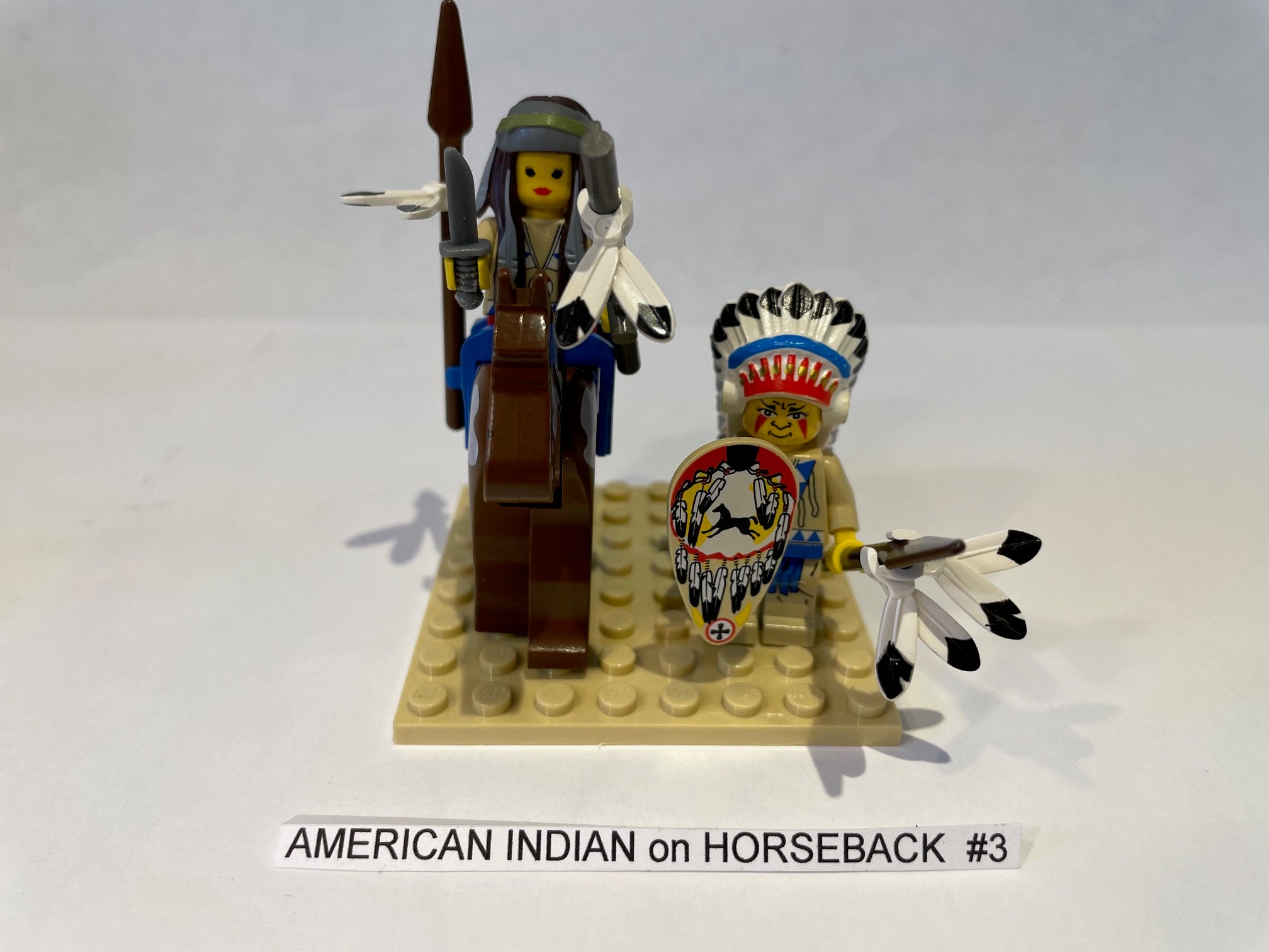 LEGO American Indian on Horseback - Etsy