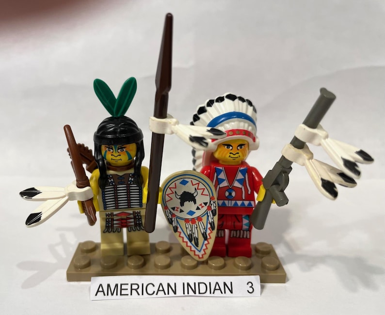 LEGO American Indian Mini-figures - Etsy