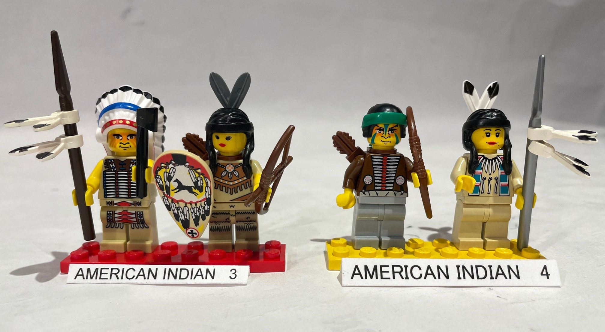 LEGO American Indian Mini-figures rev. 1/1/24 - Etsy