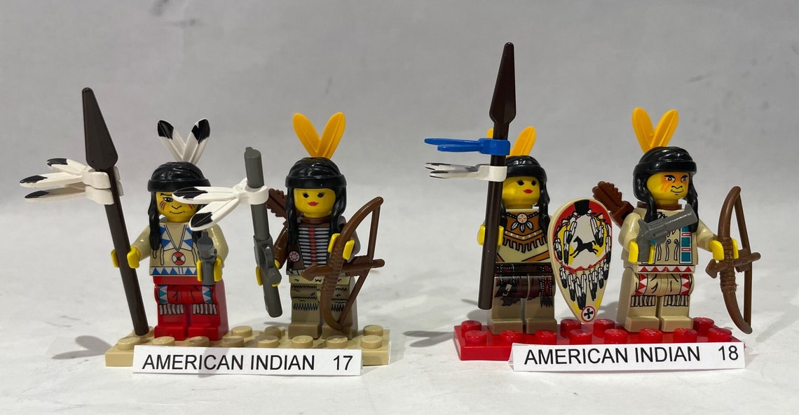 LEGO American Indian Mini-figures rev. 6/1/23 - Etsy
