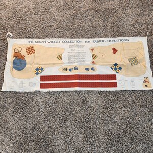 Vintage Susan Winget Cotton Fabric Panel Sadie the Cat Collection for ...