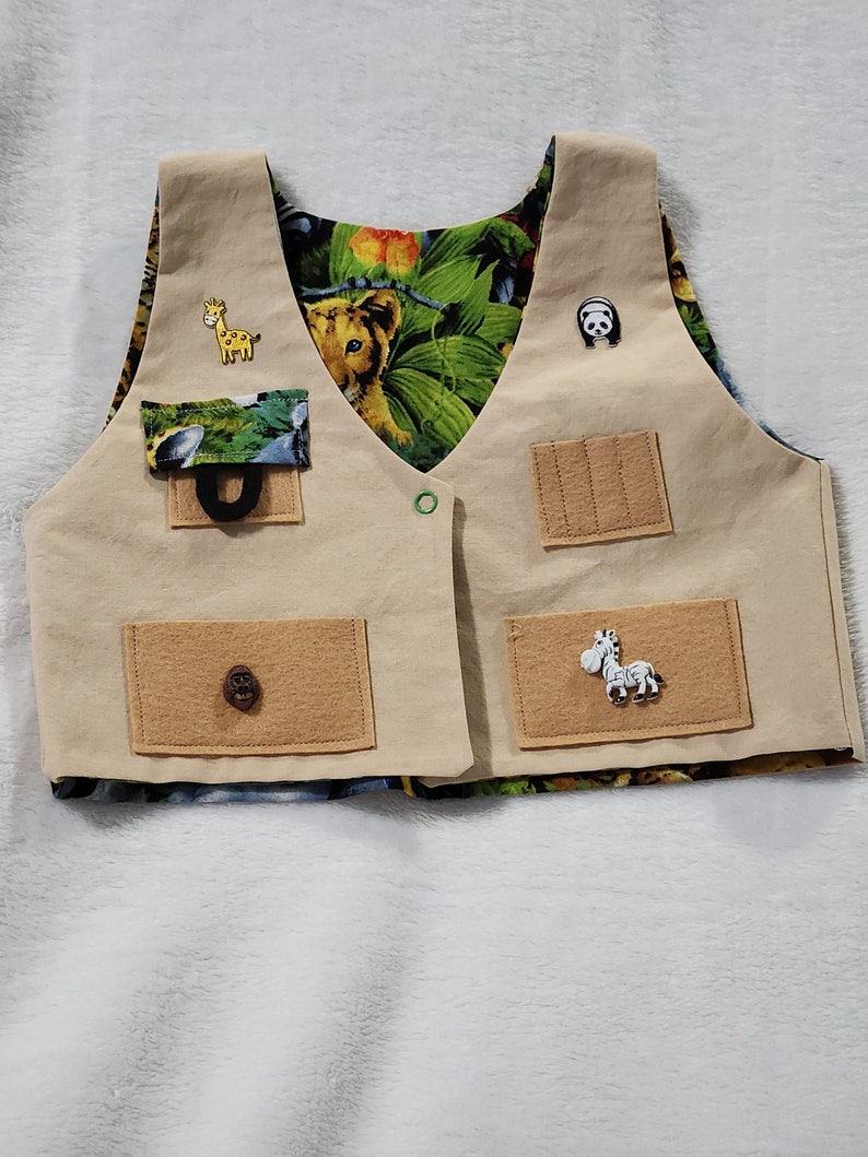 Safari Jungle Baby Vest Handcrafted Baby Clothing Newborn to 18 Months ...