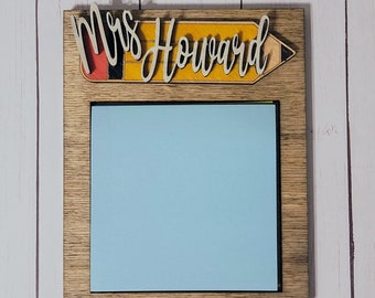 Teacher Sticky Note Holder Personalized Skeleton Sticky Note - Etsy