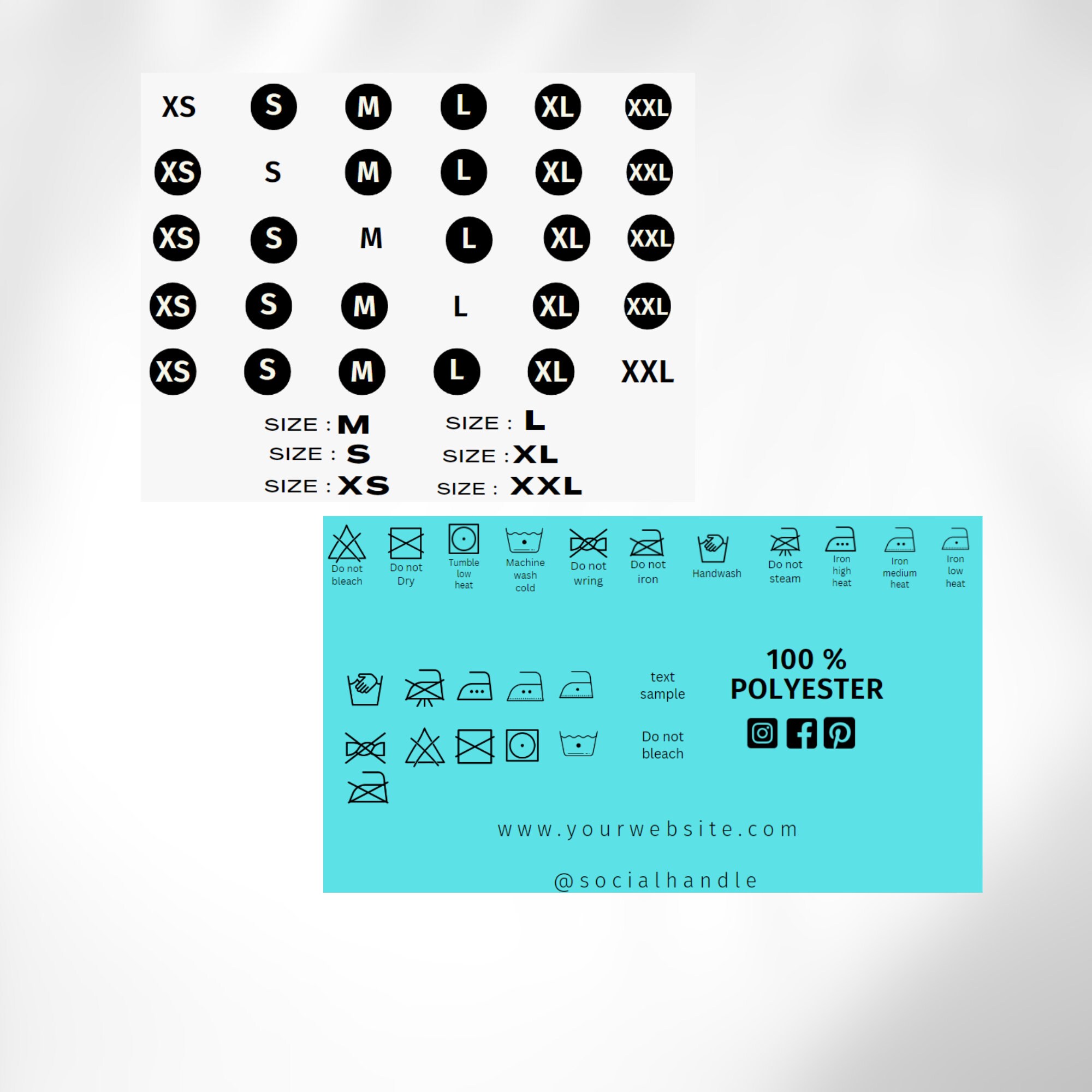 Business Tag Template , Editable Clothing Tag , Custom Shirt Tags ...