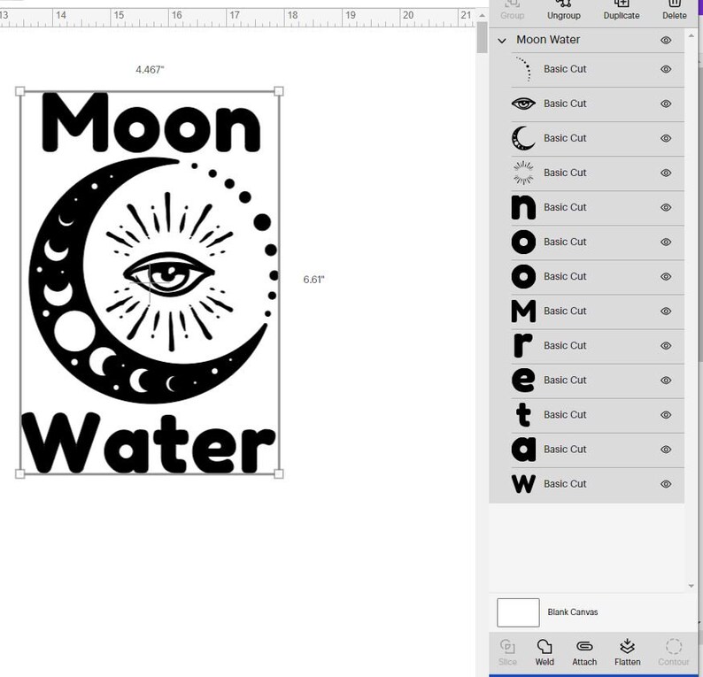 Moon Water SVG, PNG Download /lunar Svg/full Moon Ritual Water - Etsy