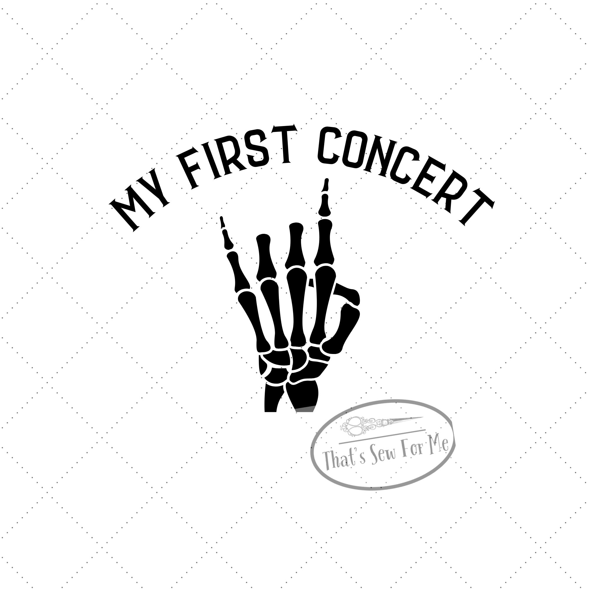 My First Concert SVG, My First Concert PNG Download - Etsy