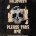 Take One Candy Sign / Halloween Candy Sign / Trick or Treat - Etsy
