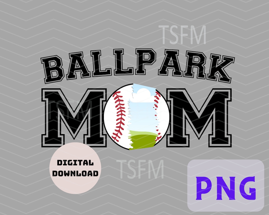 Ballpark Mom PNG: Baseball Canva Frame (digital Download) - Etsy