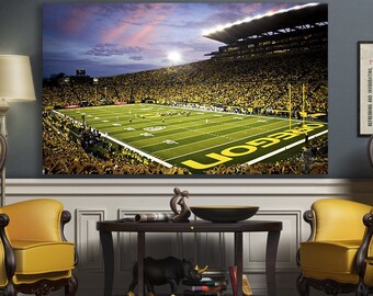 Autzen Stadium Art - Etsy