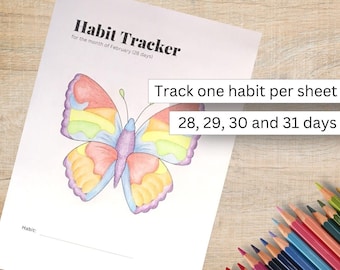 Printable Habit Tracker for Three Habits - Etsy