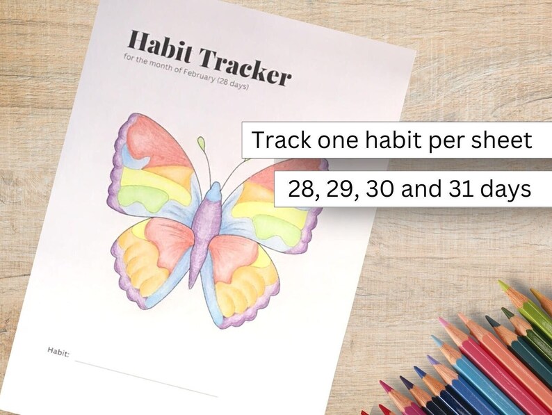 Printable Habit Tracker for One Habit - Etsy