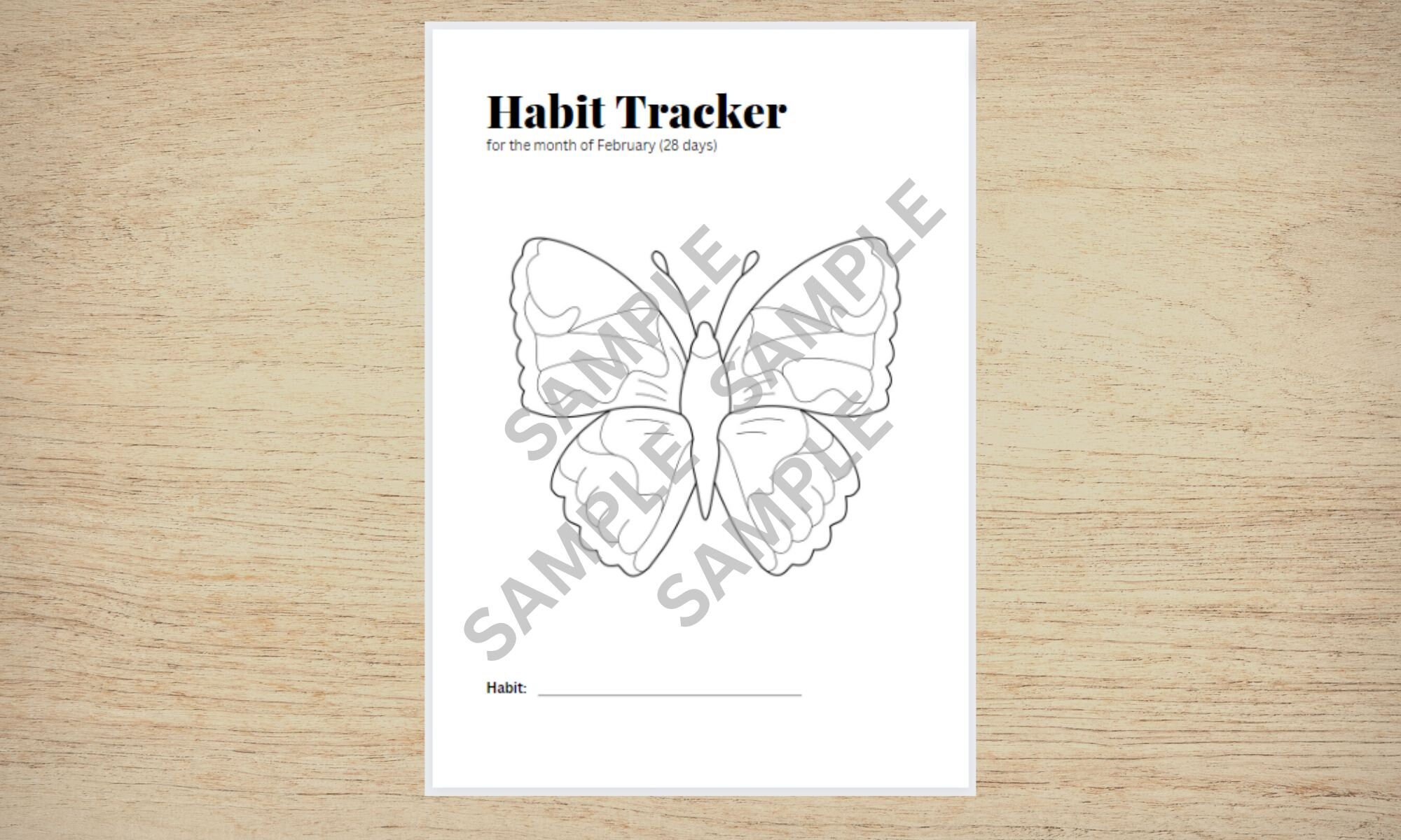 Printable Habit Tracker for One Habit - Etsy