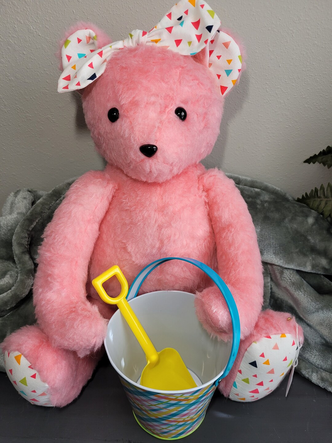 Beach Bucket Teddy Bear - Etsy