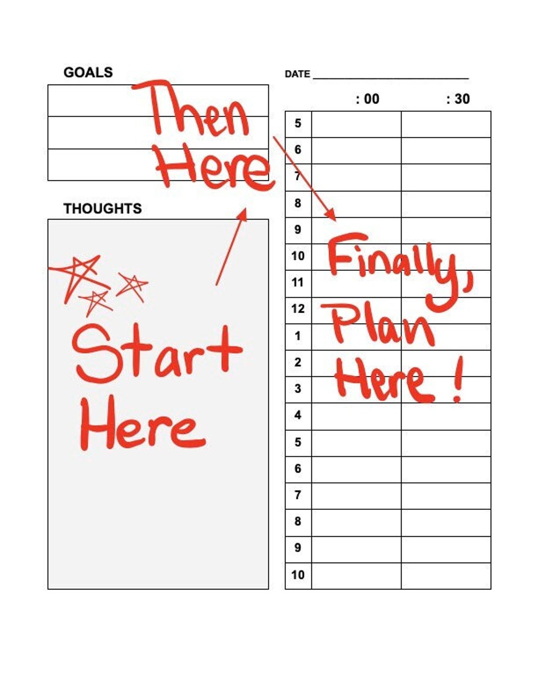 Daily Planner - TIMEBOX - #1 PRODUCTIVITY Template From HARVARD - Etsy