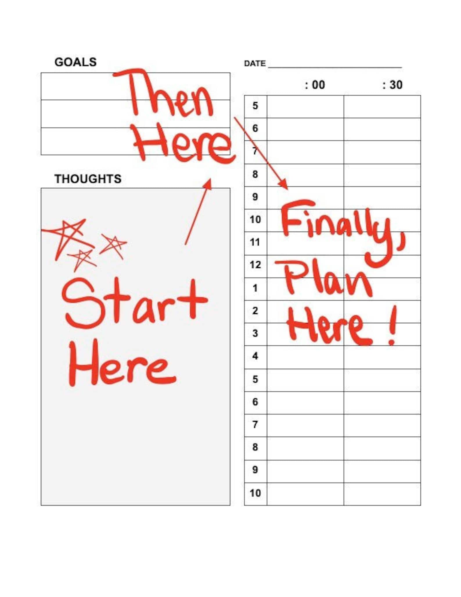 Daily Planner - TIMEBOX - #1 PRODUCTIVITY Template From HARVARD - Etsy