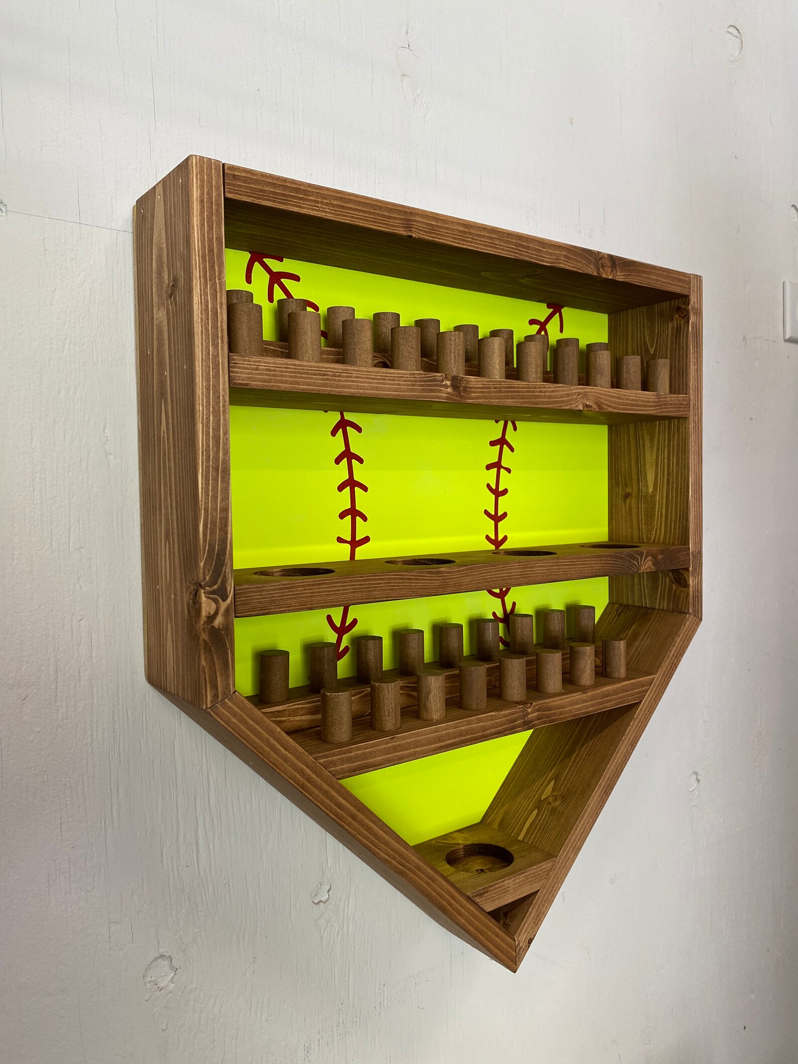 Softball Ring and Ball Display Softball Ring Display Medal - Etsy