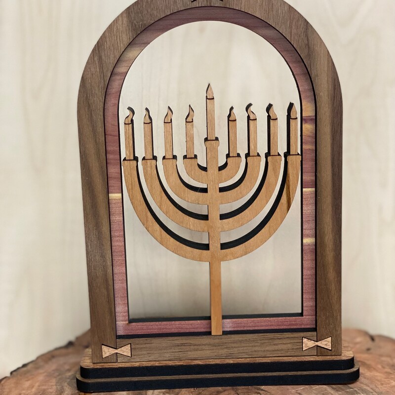 Wooden Menorah - Etsy