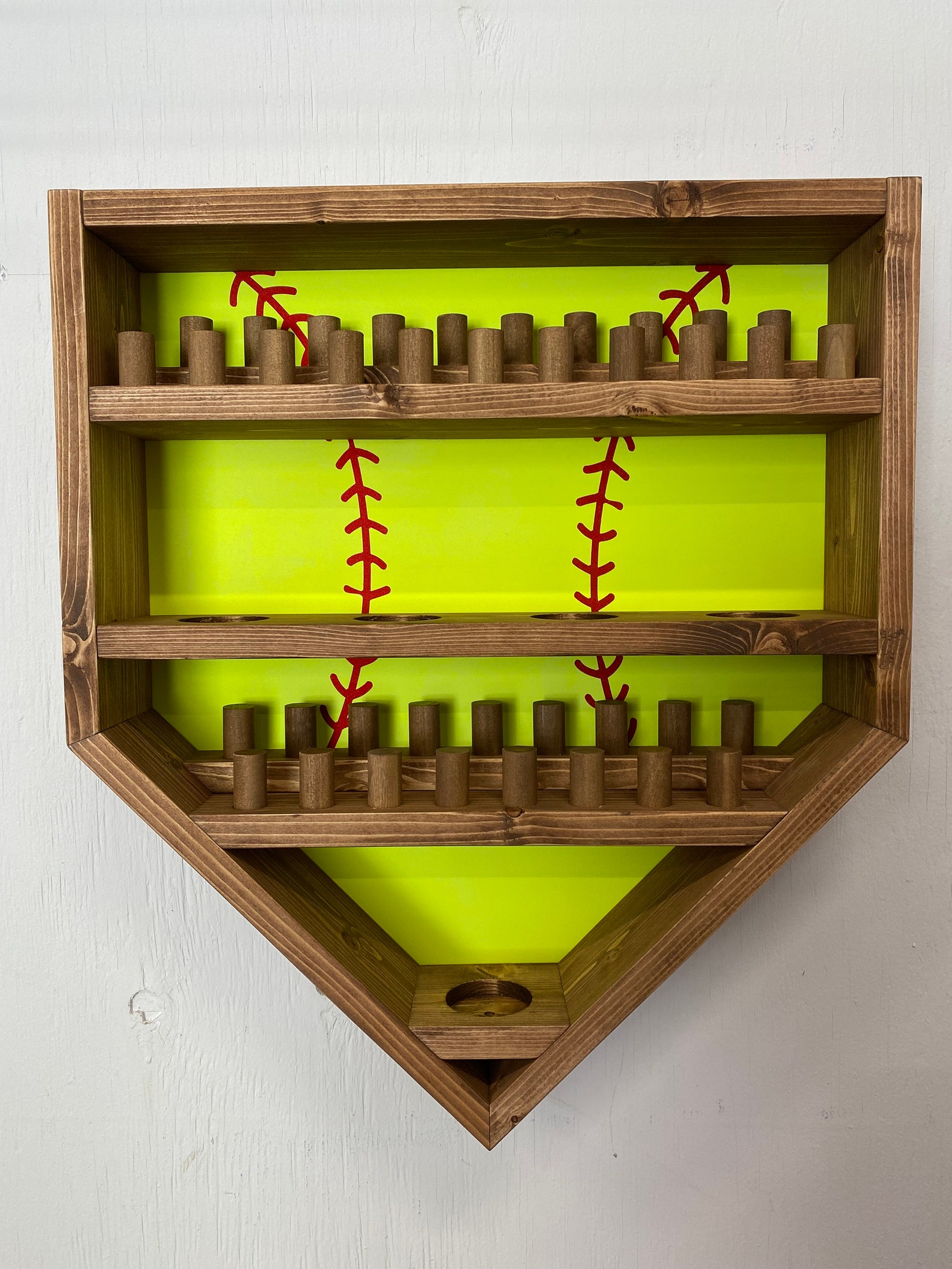 Softball Ring and Ball Display Softball Ring Display Medal - Etsy