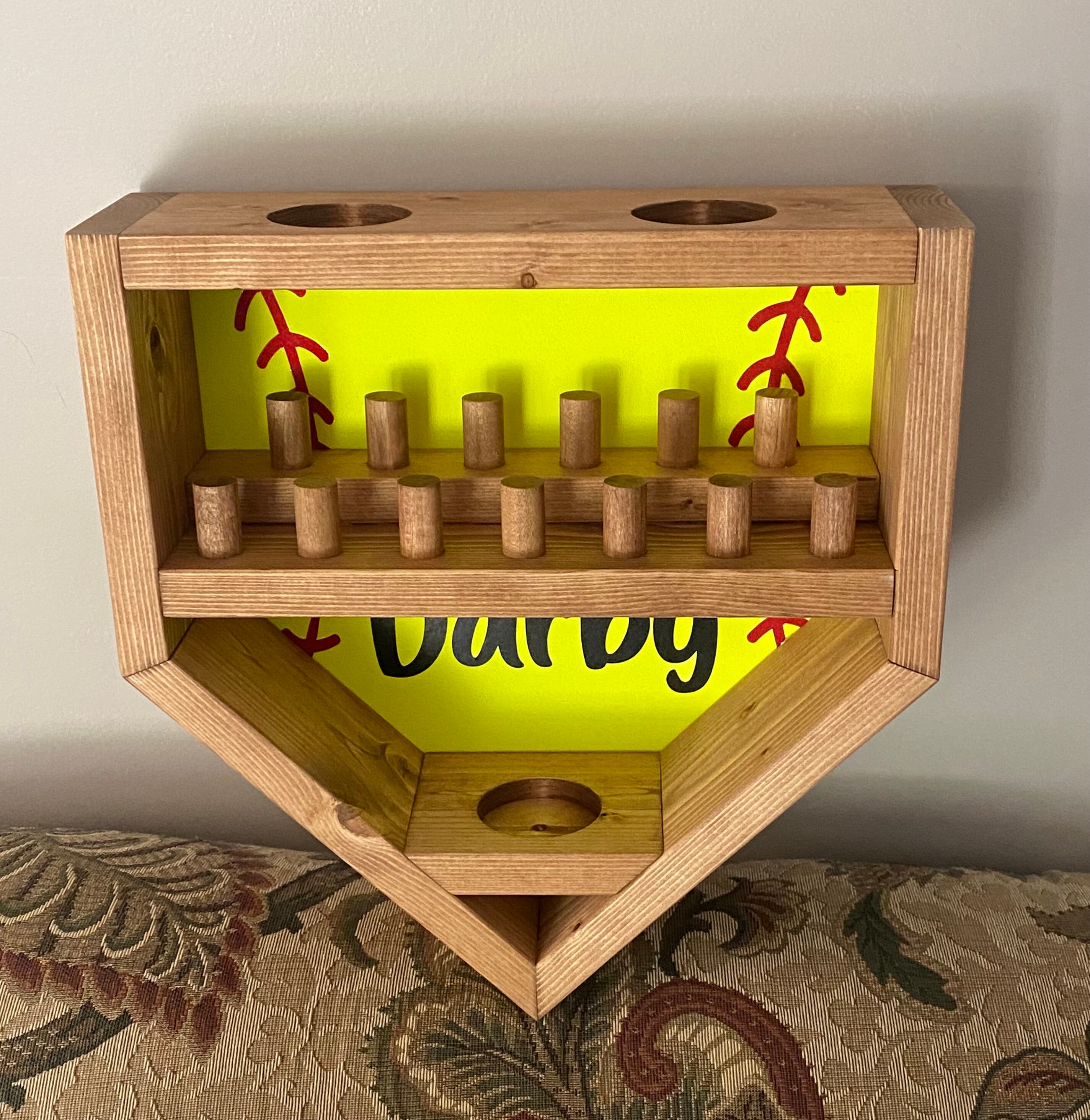 Softball Ring and Ball Display Softball Ring Display - Etsy