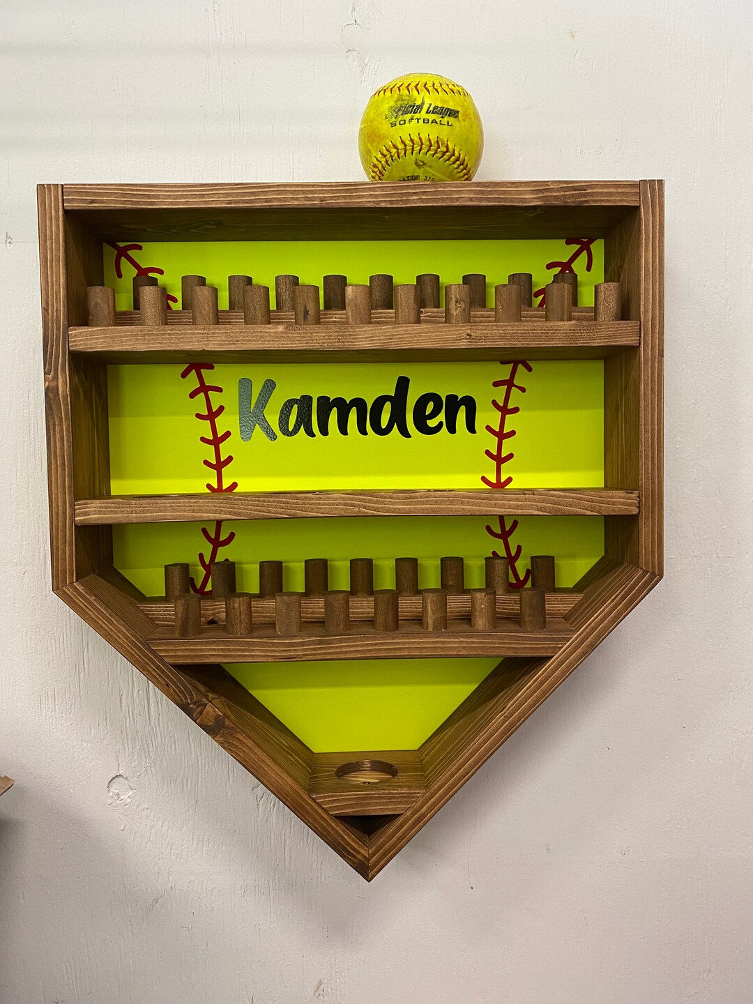 Softball Ring and Ball Display, Softball Ring Display, Medal Display ...
