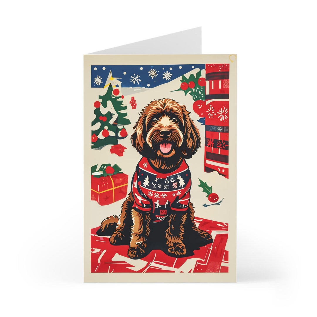 Cockapoo Christmas Card - A6 - (goldendoodle Cavapoo Maltipoo ...