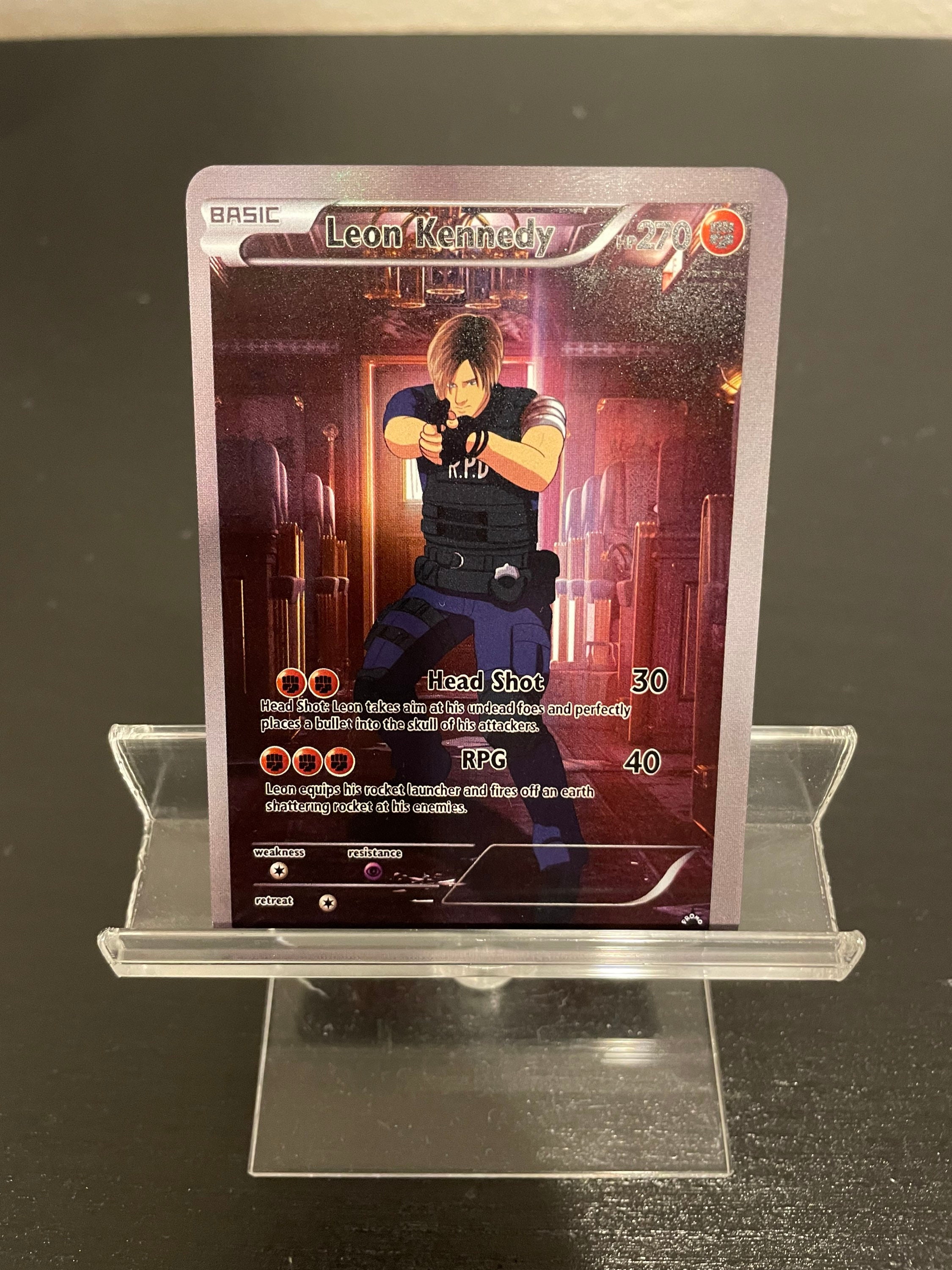 Resident Evil Leon Kennedy GX Custom Made Trading Card - Etsy
