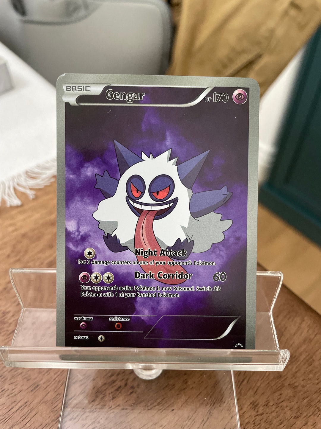 Gengar Ghost Card, Demogorgon Card, Custom Pokemon Card, Pokemon Gift ...