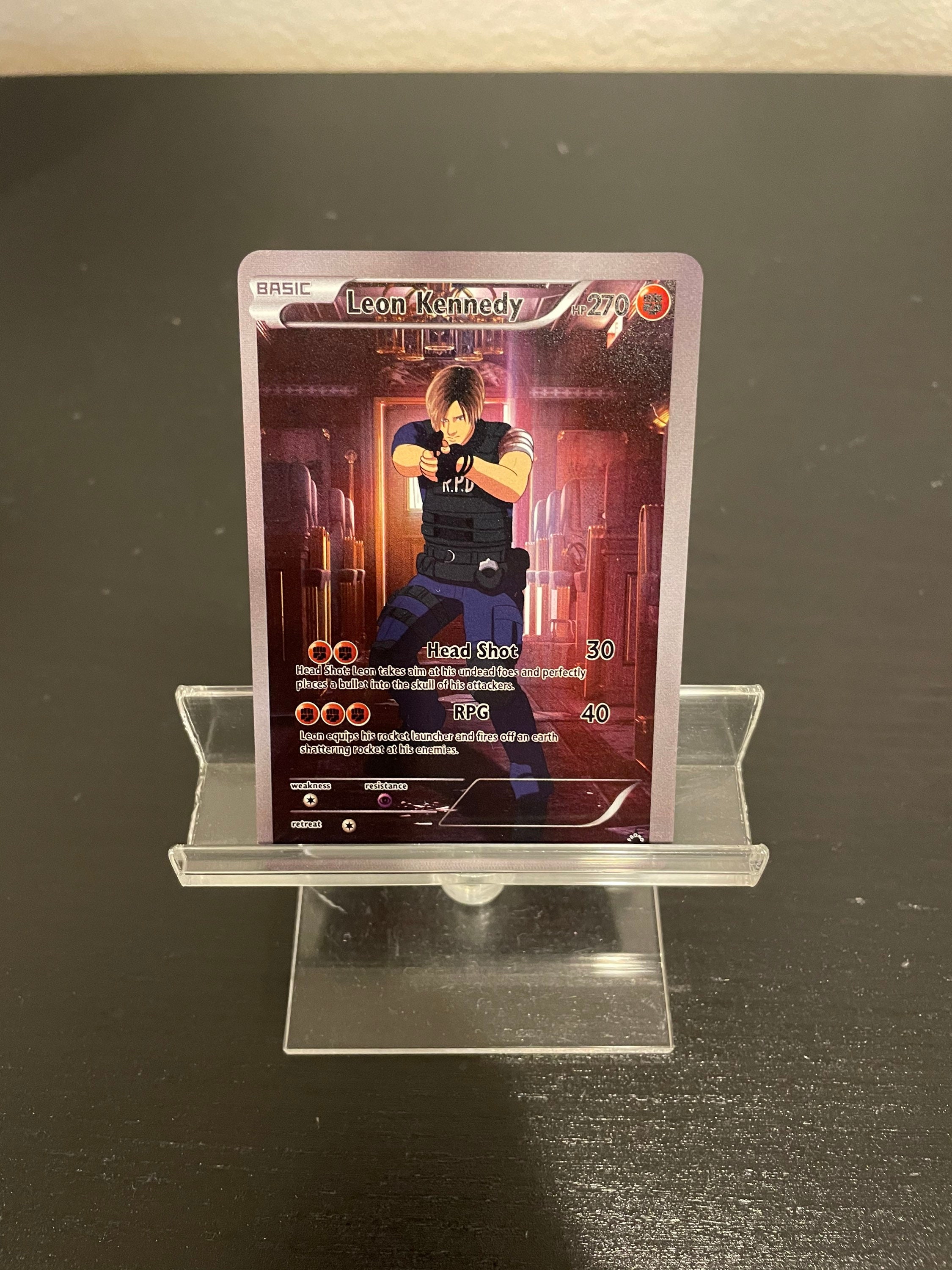 Resident Evil Leon Kennedy GX Custom Made Trading Card - Etsy