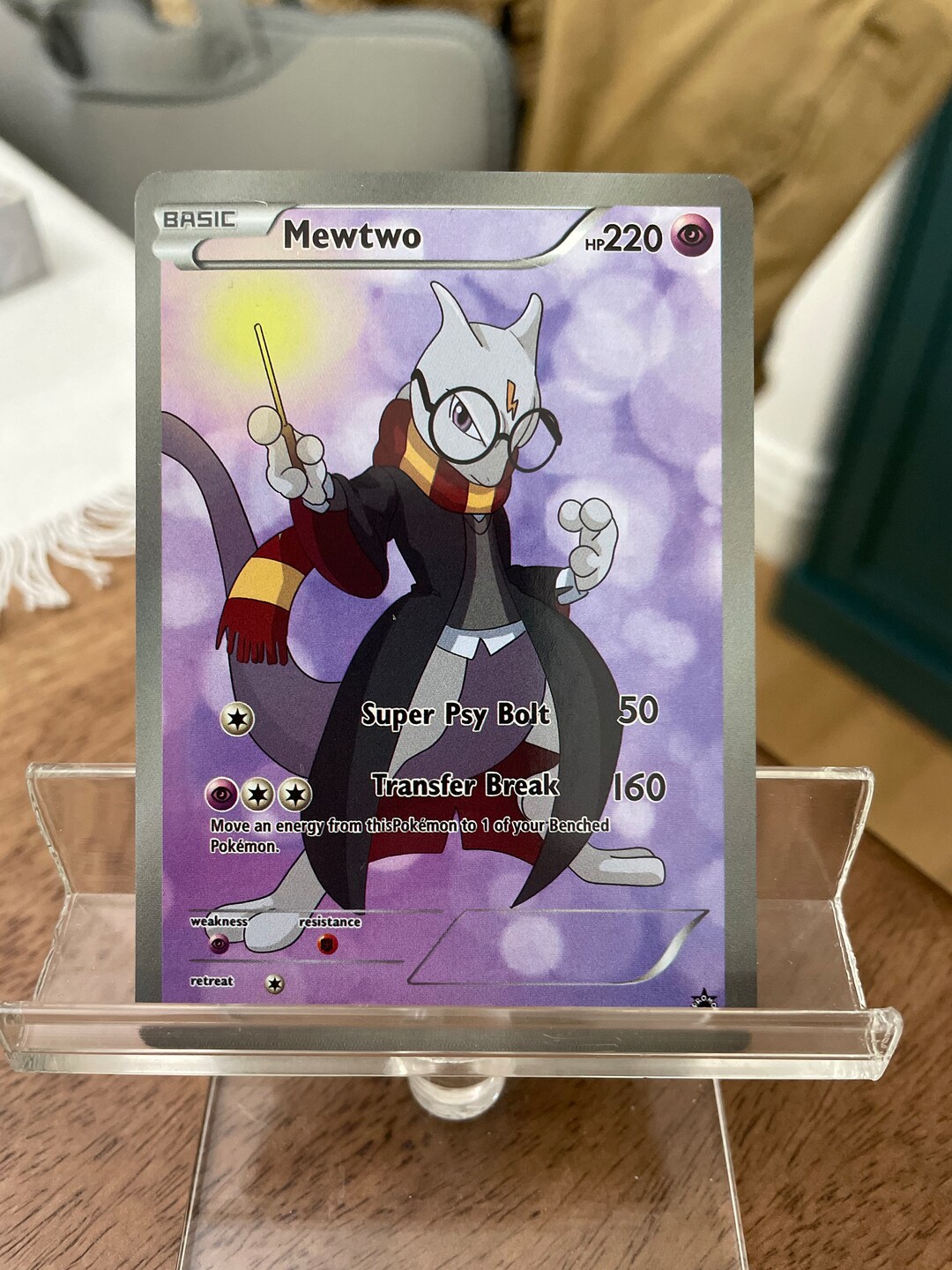 Mewtwo Pokemon Custom Harry Potter Card - Etsy