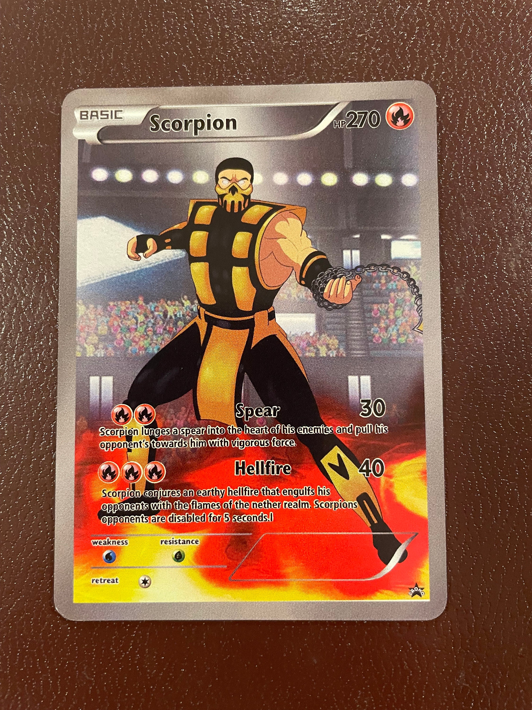 Mortal Kombat Scorpion Card MK Gifts Trading Card - Etsy