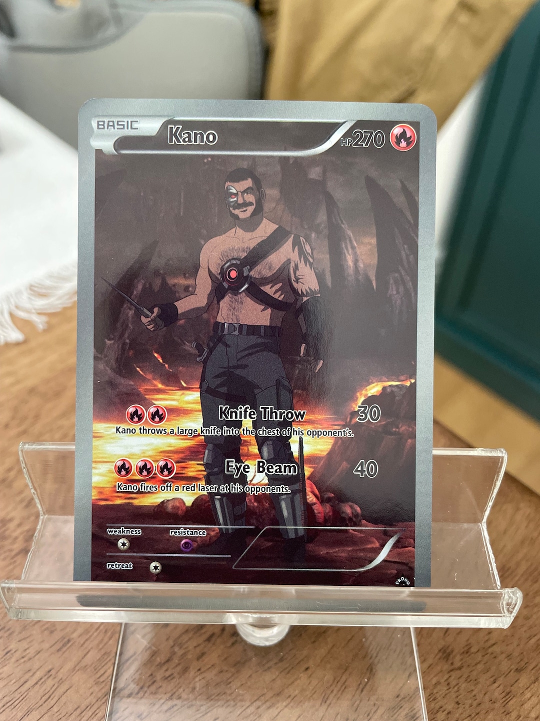 Mortal Kombat Card, Kano Card, Custom Pokemon Card, Pokemon Gift, Gift ...