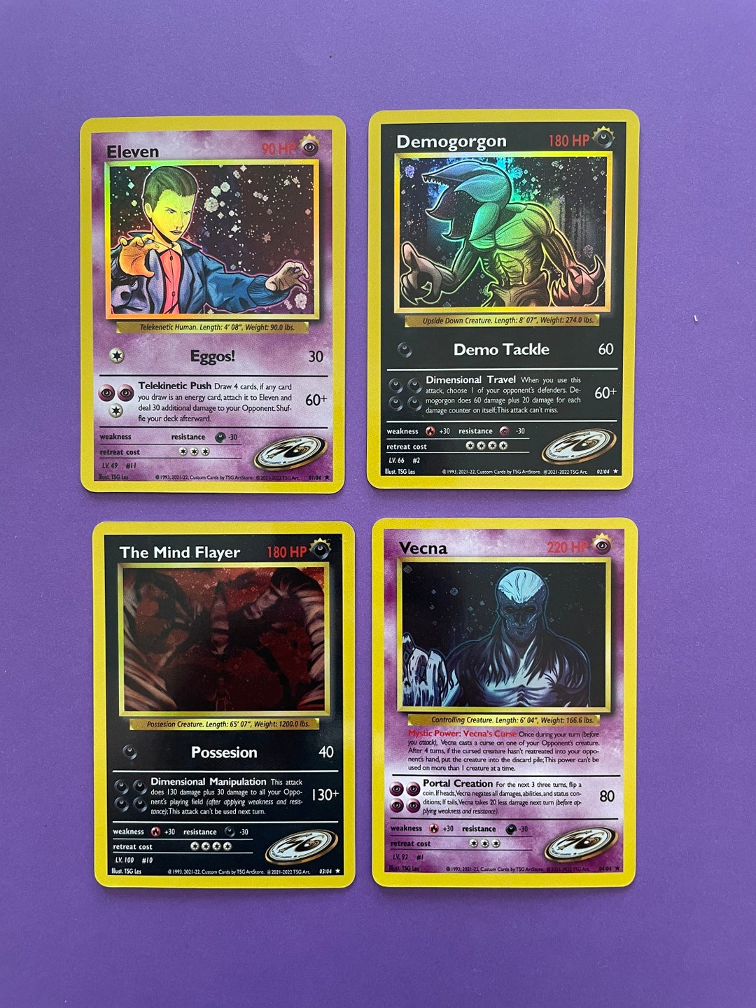 Stranger Things Cards, Custom Card, Custom Pokemon Card, Pokemon Gift ...
