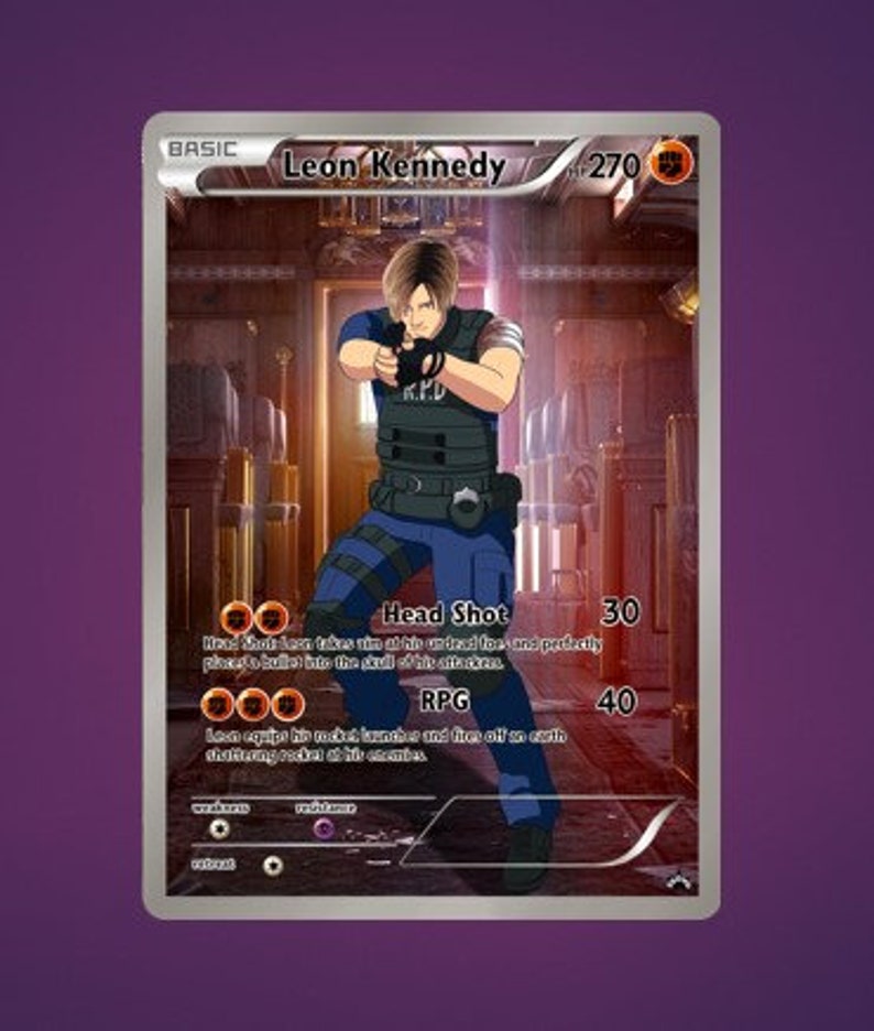 Resident Evil Cards, Custom Cards, Custom Pokemon Card, Pokemon Gift ...
