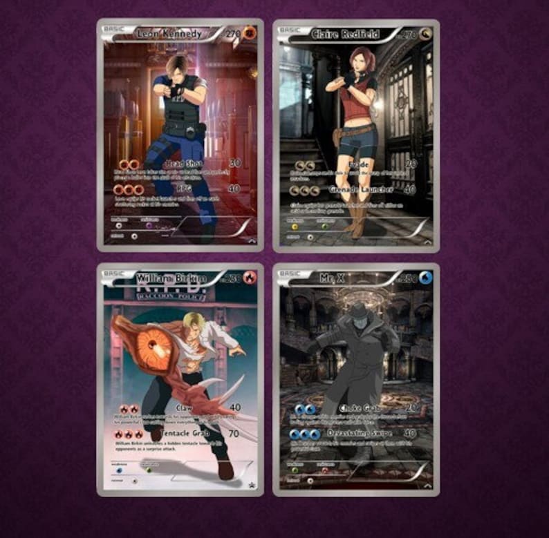 Resident Evil Cards, Custom Cards, Custom Pokemon Card, Pokemon Gift ...