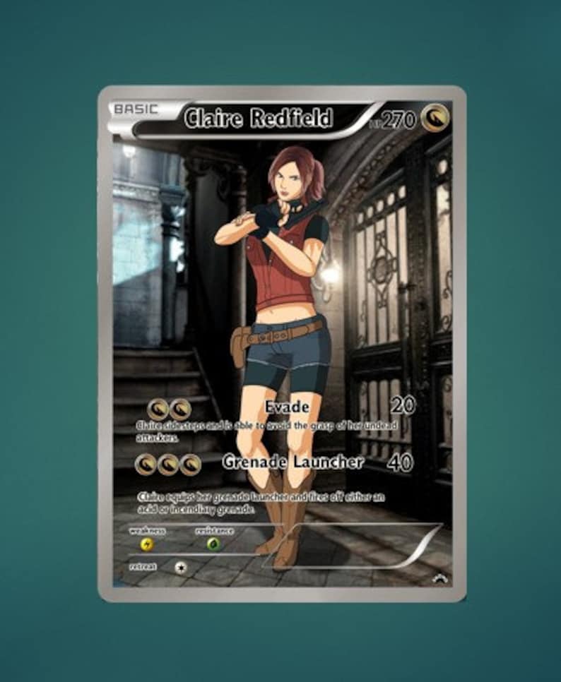 Resident Evil Cards, Custom Cards, Custom Pokemon Card, Pokemon Gift ...