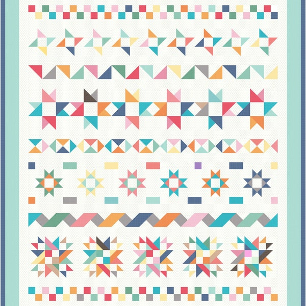 Rows by Row Quilt Pattern - Etsy