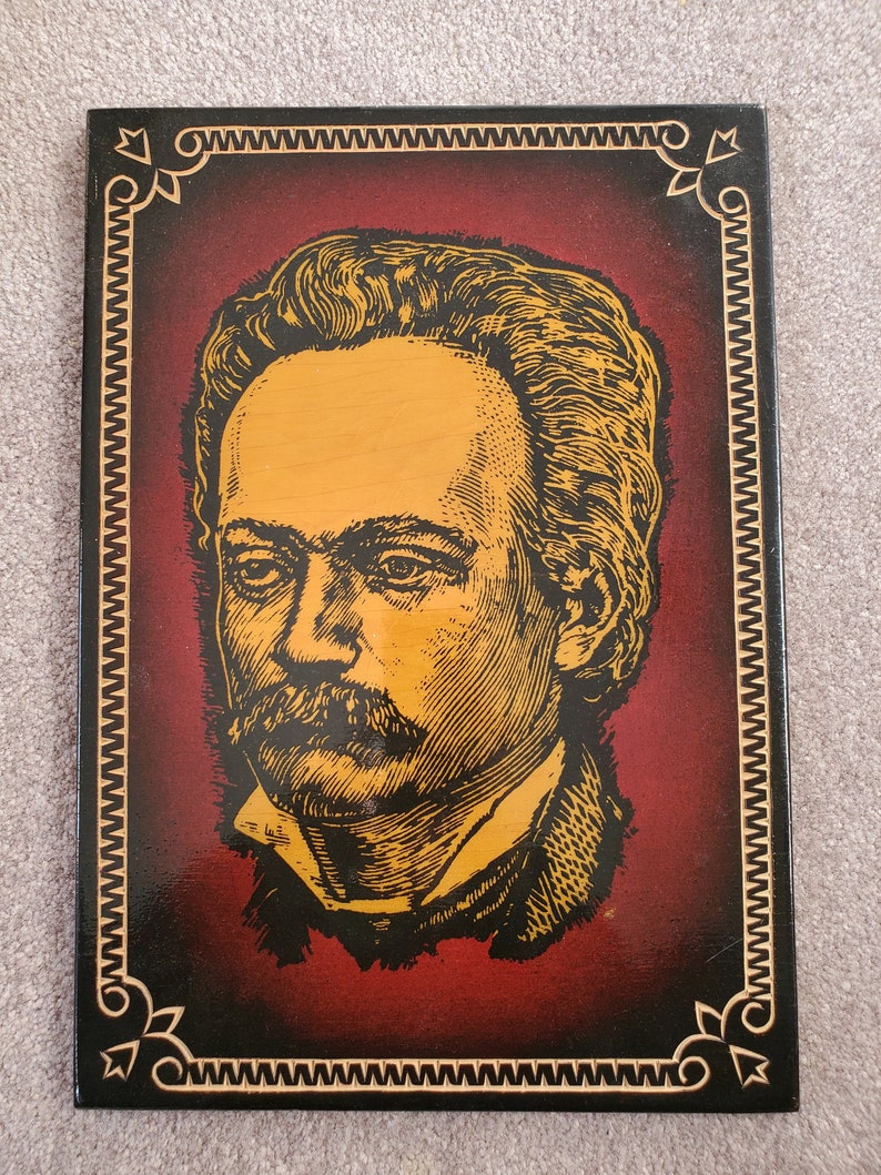 Ivan Franko Ukrainian Wood Portrait - Etsy
