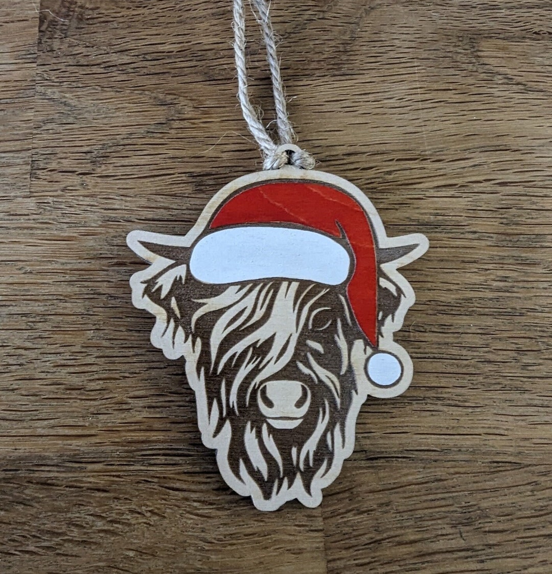 Highland Cow Christmas Decoration - Etsy