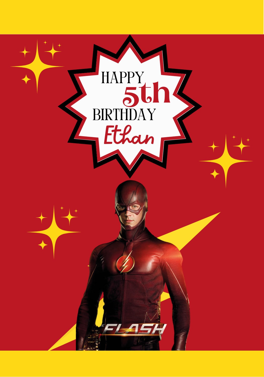 Flash Birthday Party Capri Sun Template, Kids Birthday Party Décor ...