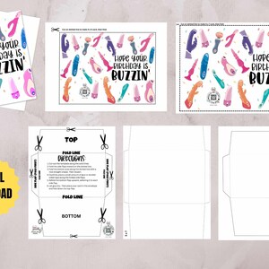 Printable Adult Birthday Card for Her: Buzzin' Design (digital Download ...