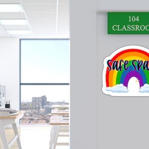 Safe Space Classroom PNG Digital Sticker and Design Bundle for Teachers ...