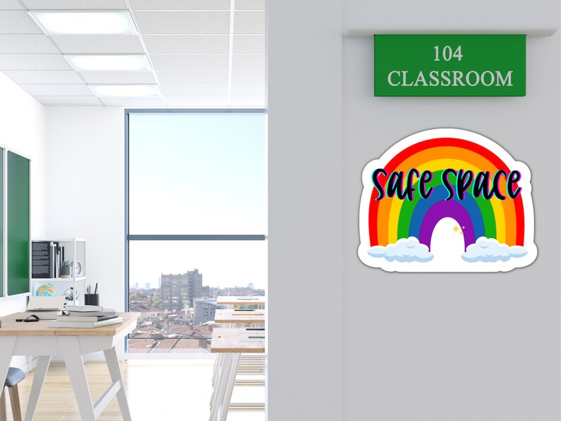 Safe Space Classroom PNG Digital Sticker and Design Bundle for - Etsy