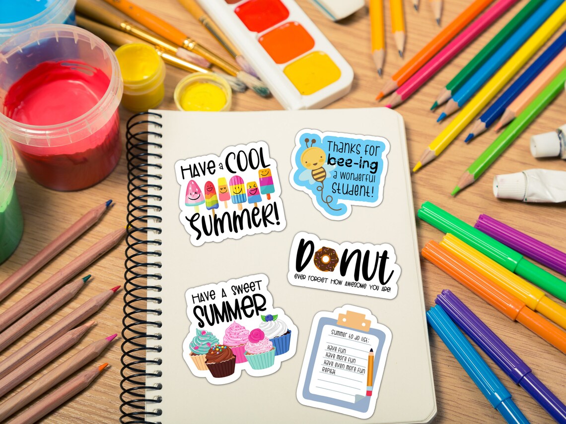 Printable End of Year Digital PNG Sticker Bundle Designs for - Etsy UK