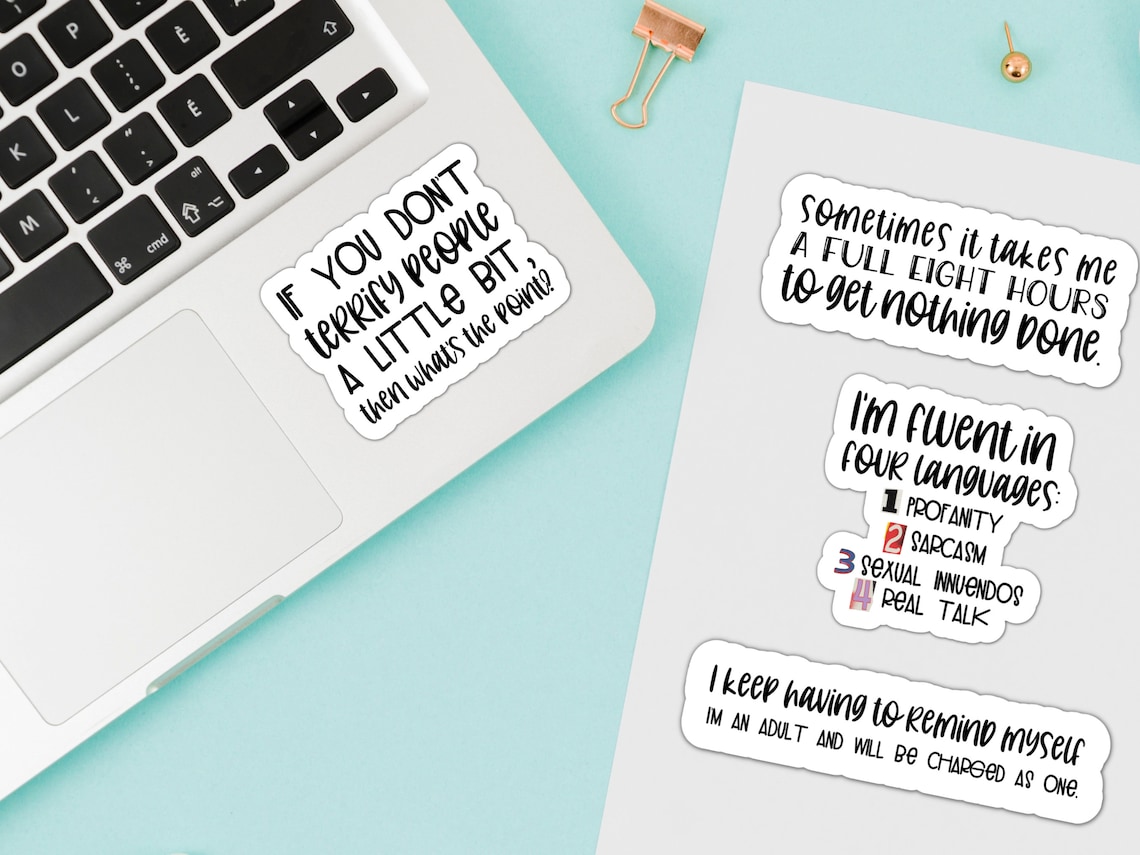 Printable Adult Humor Sarcastic PNG Design Bundle for Stickers - Etsy