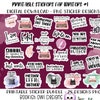Printable PNG Designs for Writing Stickers, Print and Cut PNG ...